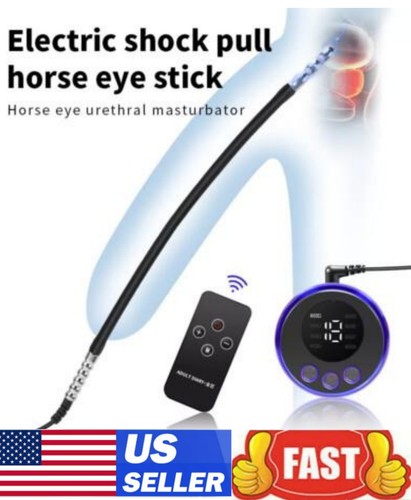 Electric E-stim-Silicone-Urethral Sounding Stretcher Penis Plug Bead ...