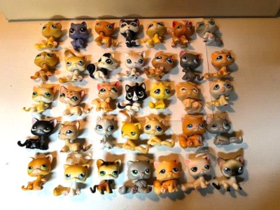 LPS cats authentic rare with logo or magnet pick your cat littlest pet ...