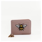 Ladies Zip Tassel Small Wallet Embroidery Bee Women Card Coin Slots ...