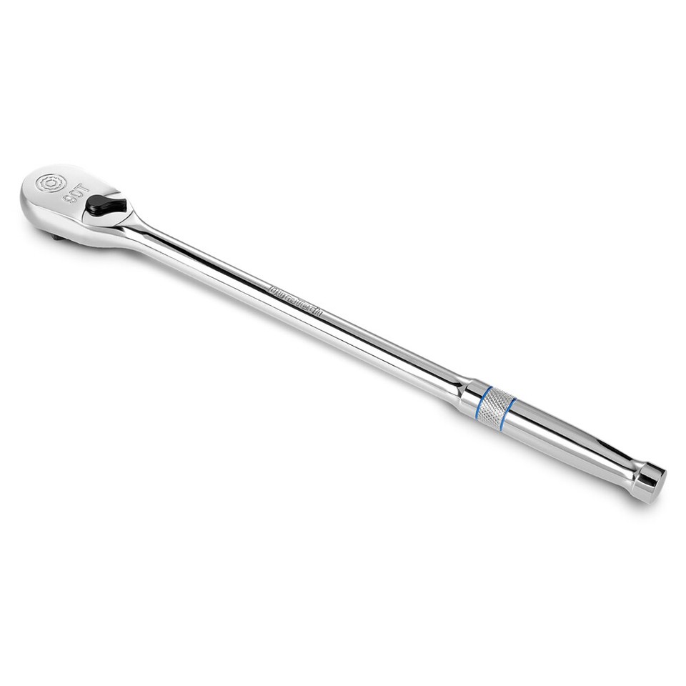 DURATECH 1/2" Drive Ratchet Handle Ratchet Wrench 90-Tooth 15" Extra ...