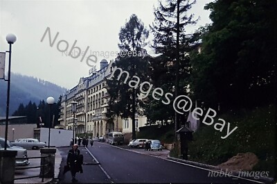 1964 Semmering Panhans Hotel Entrance Street Scene Austria Kodachrome ...