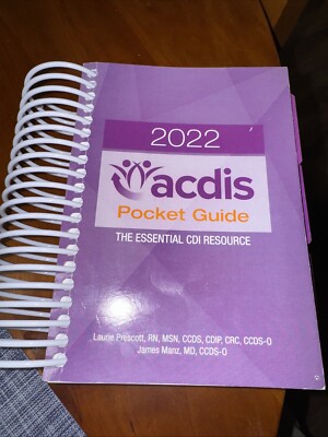 2022 ACDIS Pocket Guide by Laurie Prescott (2021, Spiral) 9781645351429 | eBay