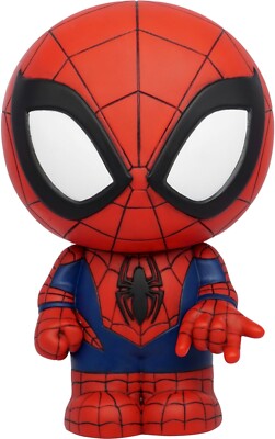 8" Spider Man Coin Bank PVC Plastic Marvel Chibi Style Piggy Bank | eBay
