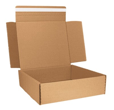 Corrugated Cardboard Boxes Self Adhesive Sticky Peel & Seal Large ...