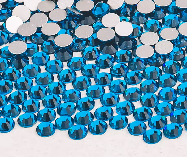 1440p Glass Crystal Flatback NO-Hotfix Rhinestones SS4- SS30 34 colors ...