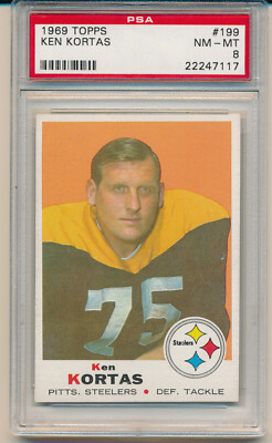 1969 Topps Football Ken Kortas (Rookie Card) (#199) PSA8 PSA | eBay