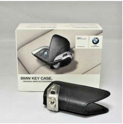 OE BMW Key Holder Fob Leather Case Luxury Black F15 X5 82292344033 ...