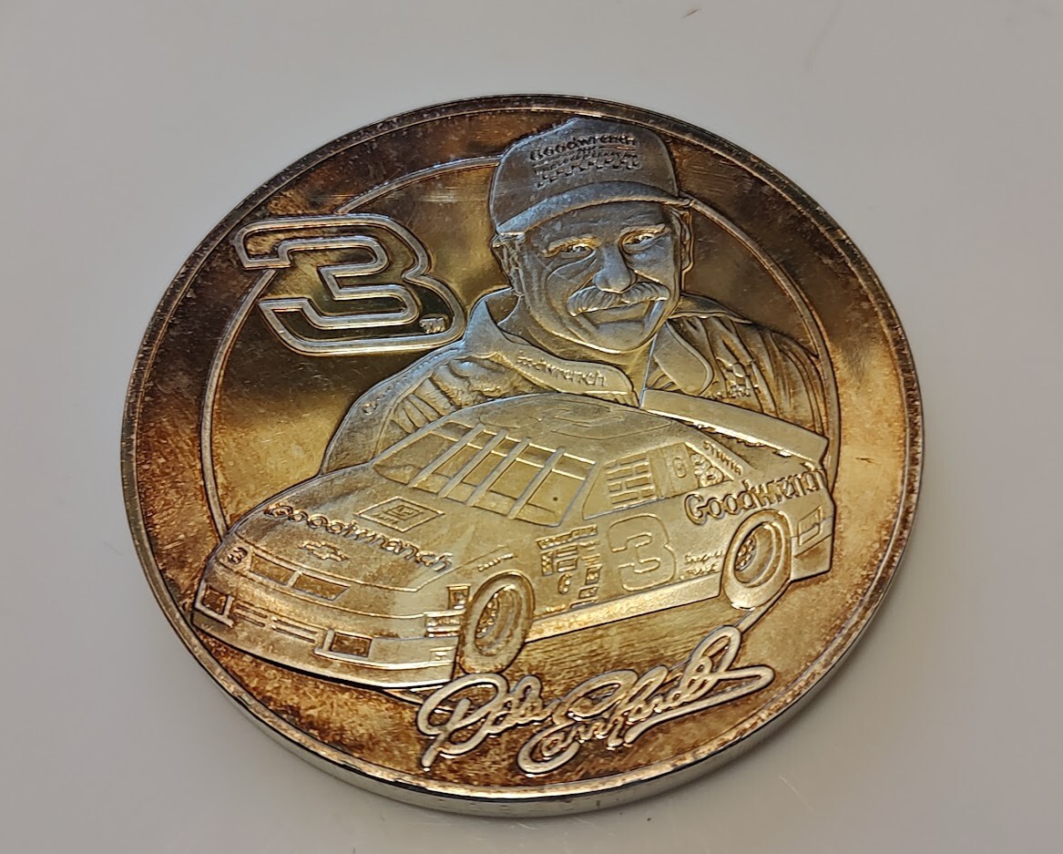 NASCAR Dale Earnhardt Hamilton 1 lb Proof coin "The intimidator" ((B130 ...