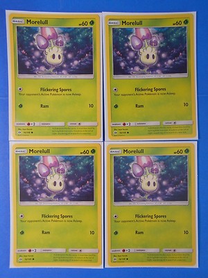 4x Morelull 16/149 Pokemon TCG card Sun & Moon base set common NM | eBay