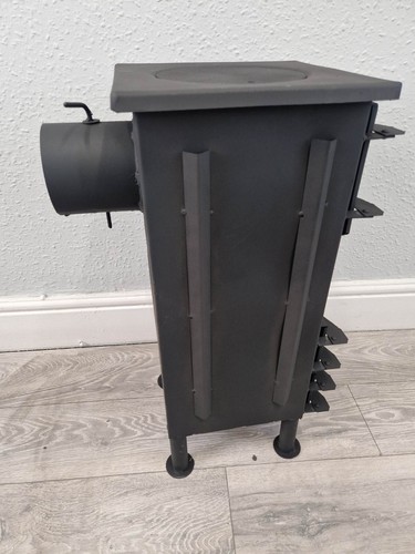 LOG WOOD BURNER STOVE FLUE SYSTEM PIPES SET 6.5KW GARAGE SHED WORKSHOP ...