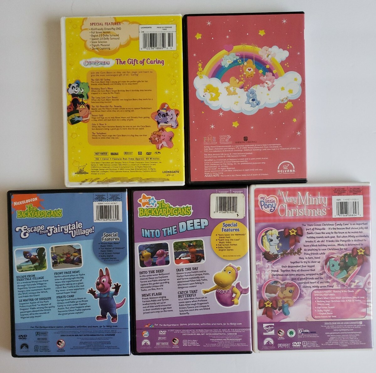 Children Shows DVD Lot Care Bears Backyardigans My Little Pony | eBay