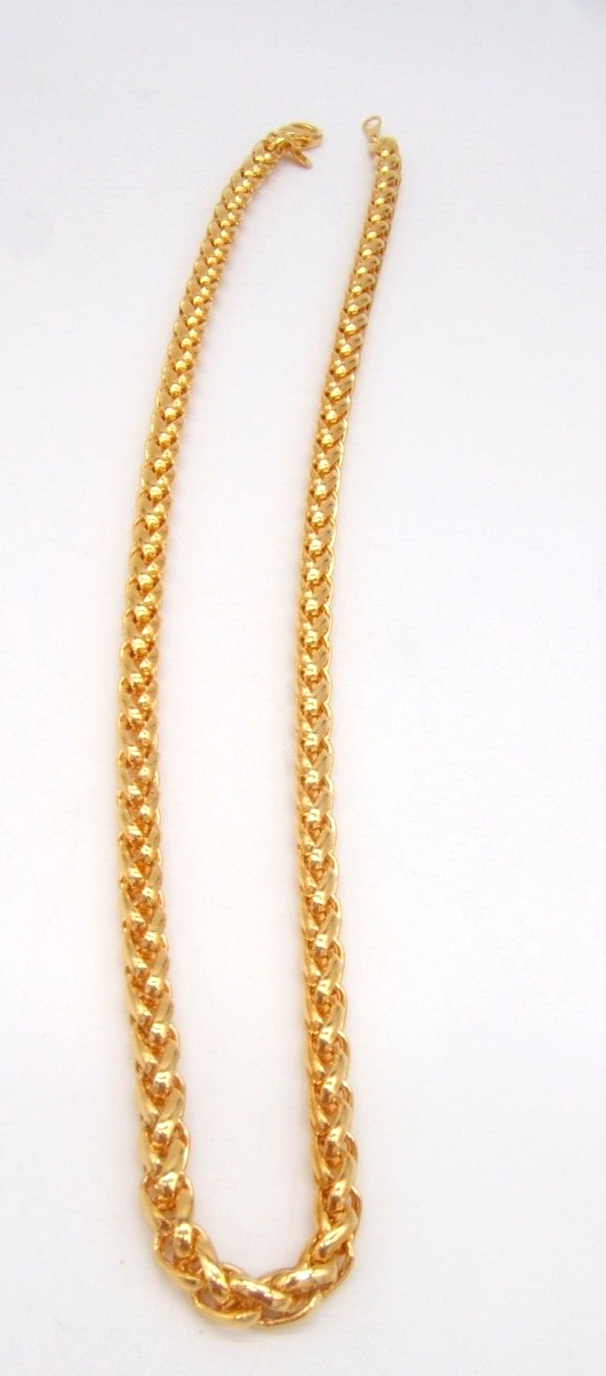 14K GE NECKLACE BC LIND 20” CHAIN WHEAT | eBay