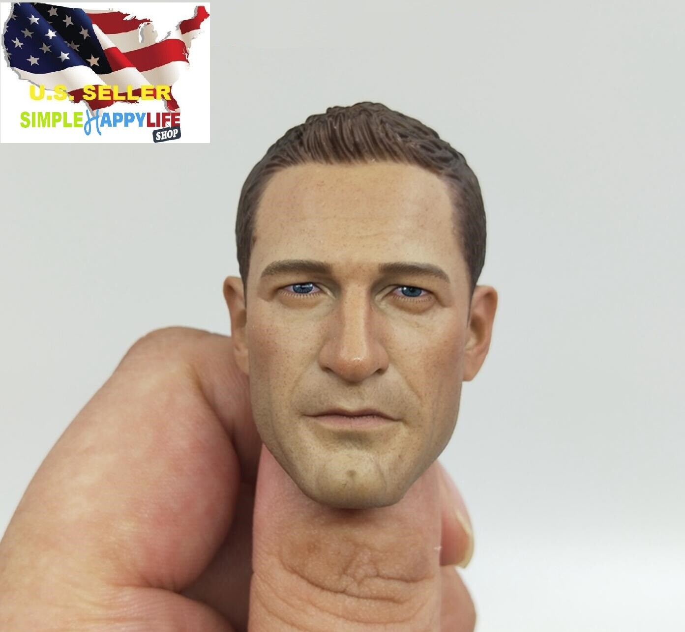 1/6 man head sculpt for 12" figure army soldier E ganghood phicen hot ...