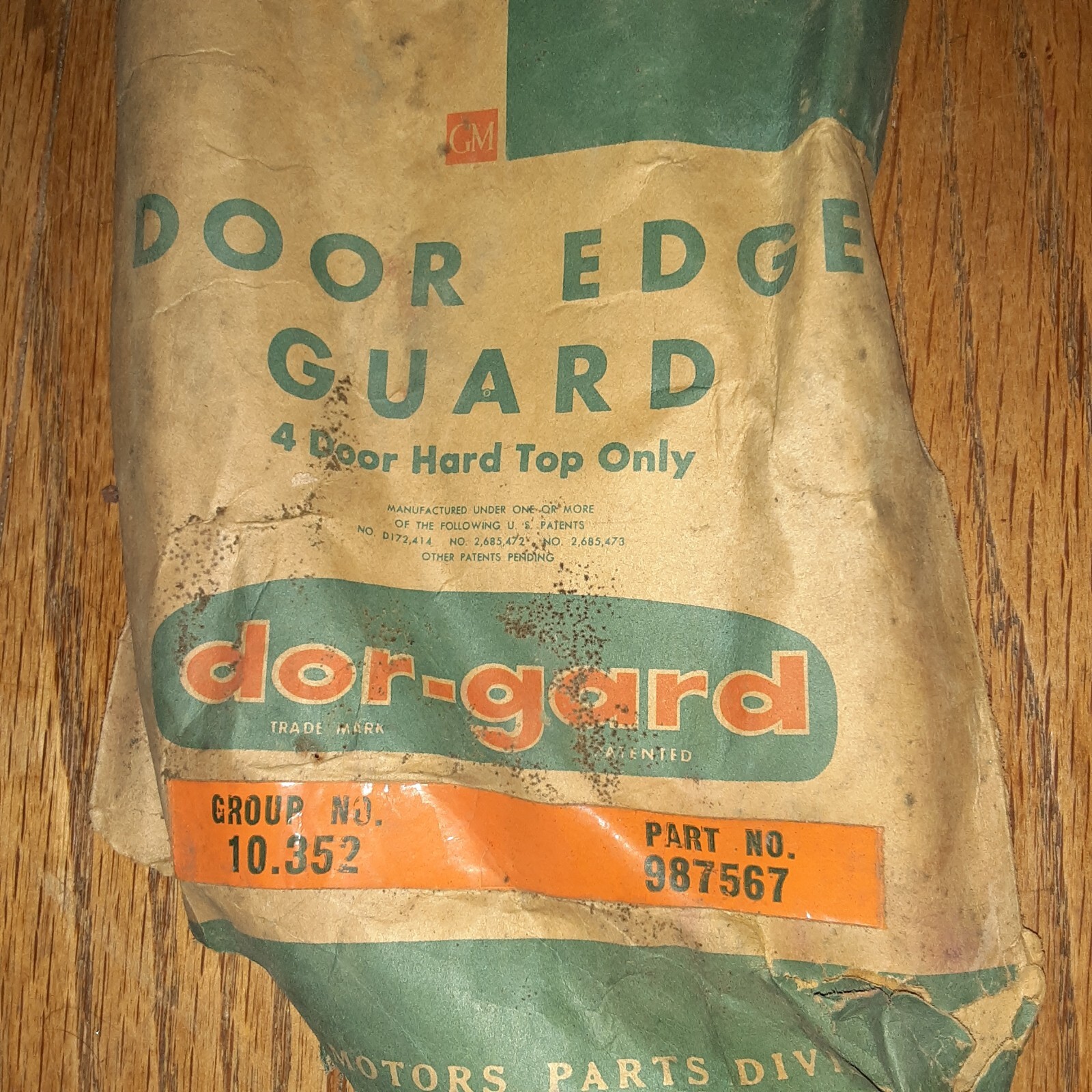 1 SET NOS 1957 57 CHEVROLET 4-DOOR HARDTOP DOOR EDGE GUARDS CHEVY ...