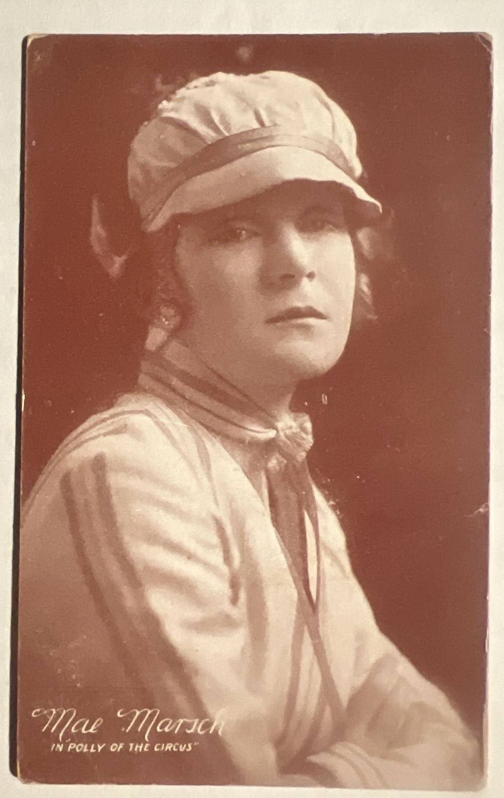 c1917 Postcard Arcade Card Mae Marsh In Polly Of The Circus Silent Film ...