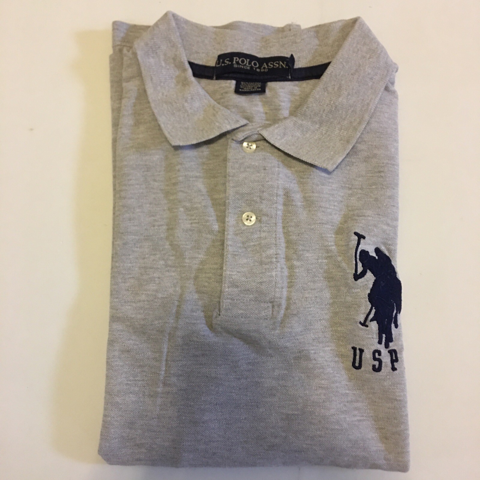 Polo By Ralph Lauren Silver Shirt Men Short Sleeve Size XL | eBay