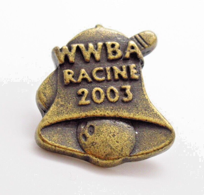 WWBA Racine 2003 Bowling Pin Bell Shape Antique Brass Tone Towsley’s ...