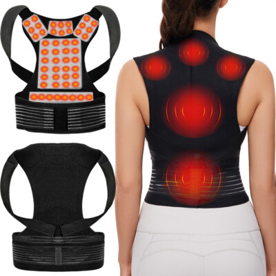 Magnetic Self Heating Belt Lumbar Lower Back Support Brace Therapy Pain ...