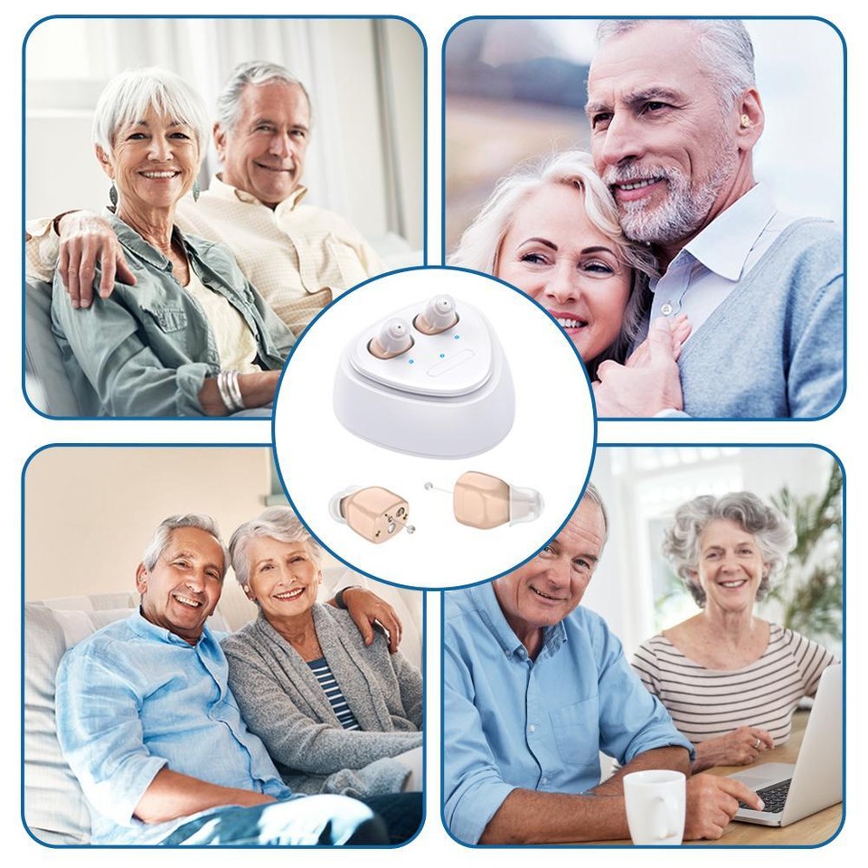 &Mini CIC Hearing Aids Small Sound Voice Amplifier Enhancer Invisible ...