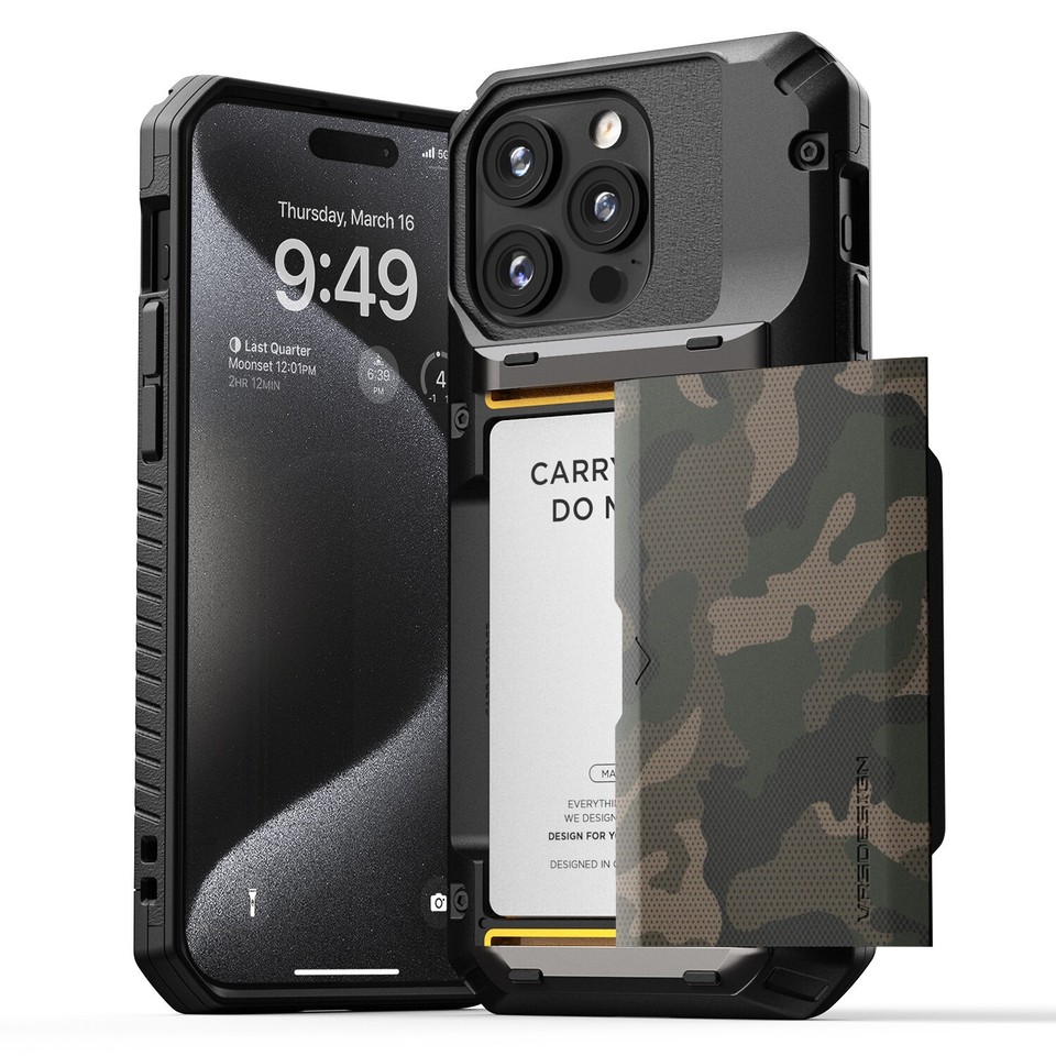 For Apple iPhone 15/Plus/Pro/Pro Max Case VRS [Damda Glide Pro] Semi-Auto Wallet | eBay