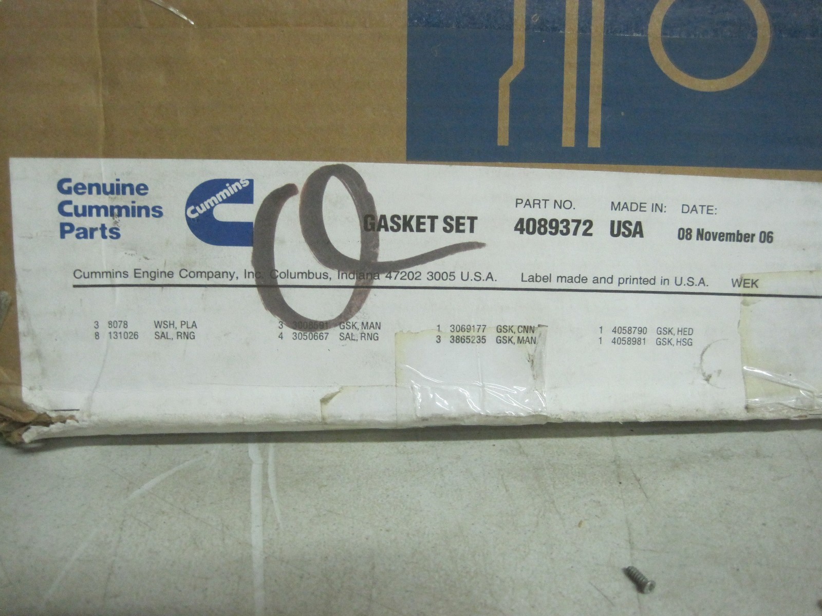 Genuinr Cummins Parts Gasket set 4089372 READ LISTING | eBay