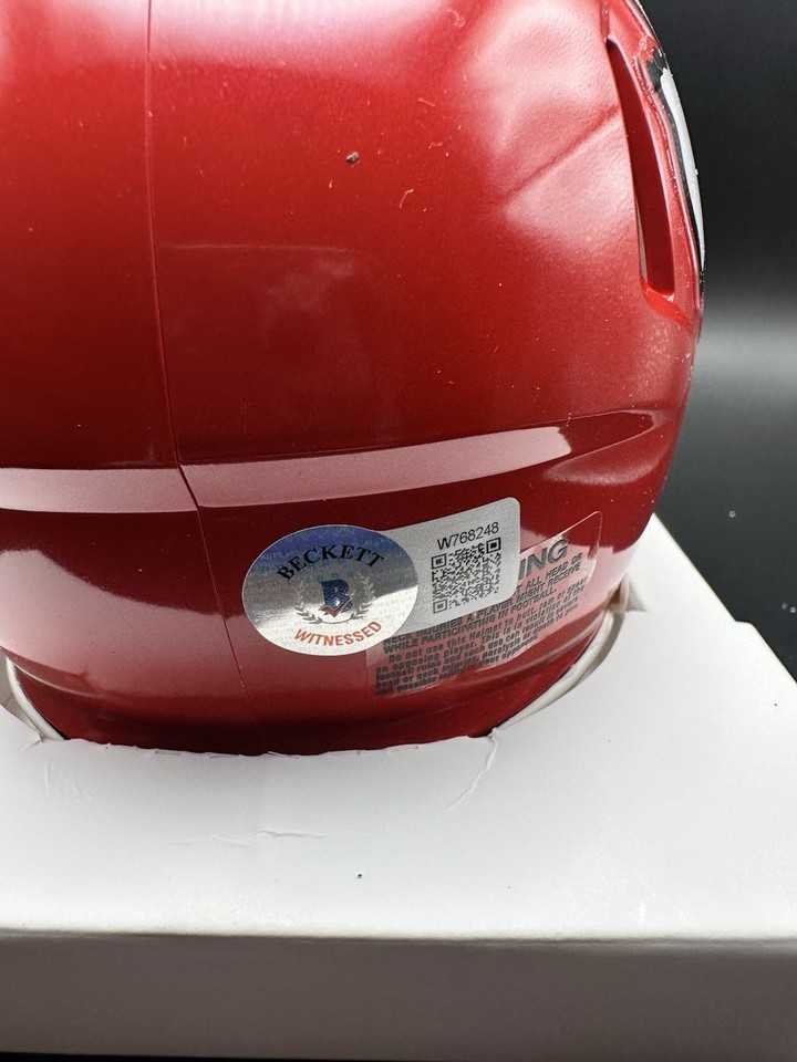 Leo Chenal Autographed Kansas City Chiefs Mini Helmet Witness Beckett ...
