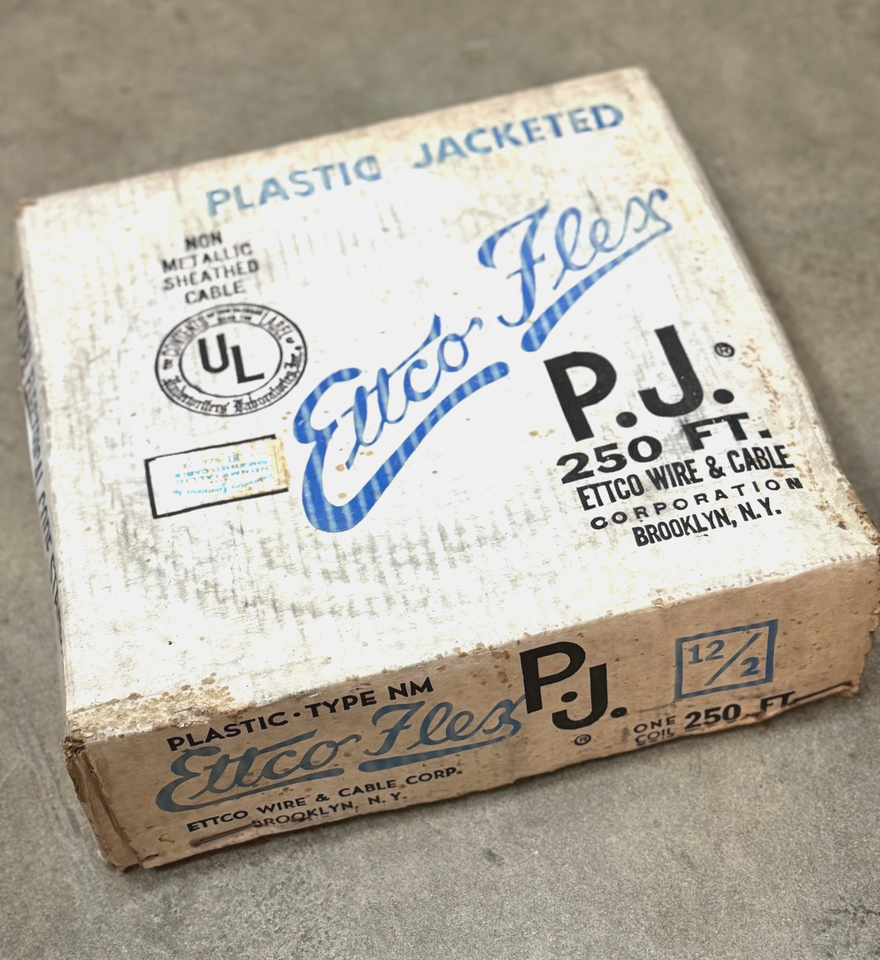 ETTCO FLEX Cable Wire 250' 12/2 NM ROMEX Cable WHITE CU NOS NEW W2367 ...