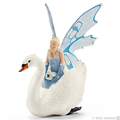 NEW SCHLEICH 70518 Bayala Larinya Fairy Elf with Cygnet & Swan ...