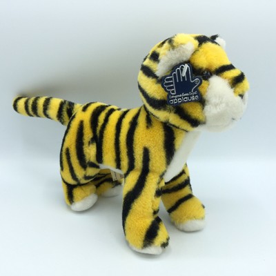 Vintage 1987 Applause 8" Plush Cub Tiger Stuffed Animal Yellow Black ...