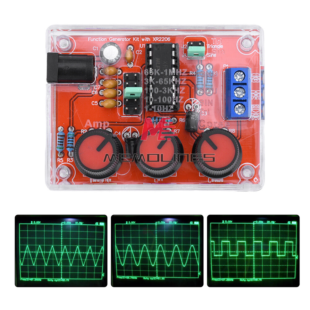 Xr2206 Function Signal Generator Sine Triangle Square Wave