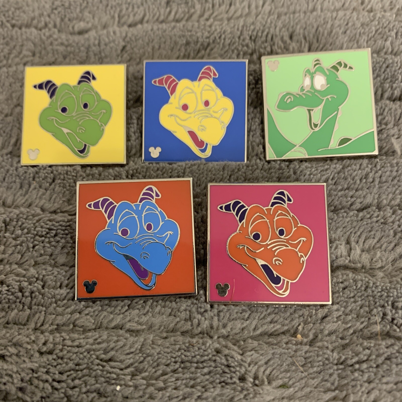 2011 Disney Figment complete set of 5 pin lot Hidden Mickey | eBay