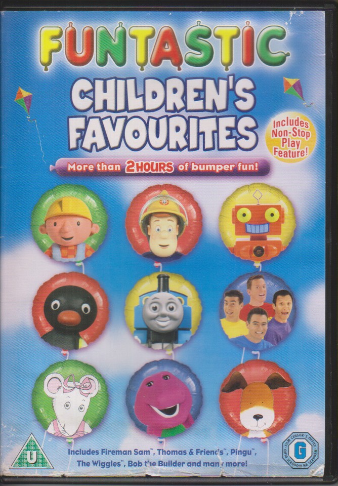 Childrens Favourites DVDs Wiggles Fireman Sam Bob the Builder ...