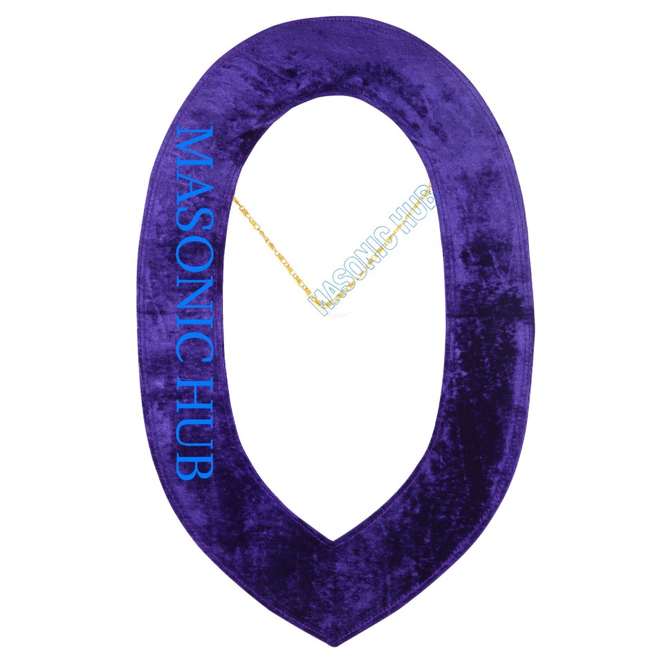 Masonic Regalia Cryptic Mason Royal & Select Master Chain Collar Purple ...