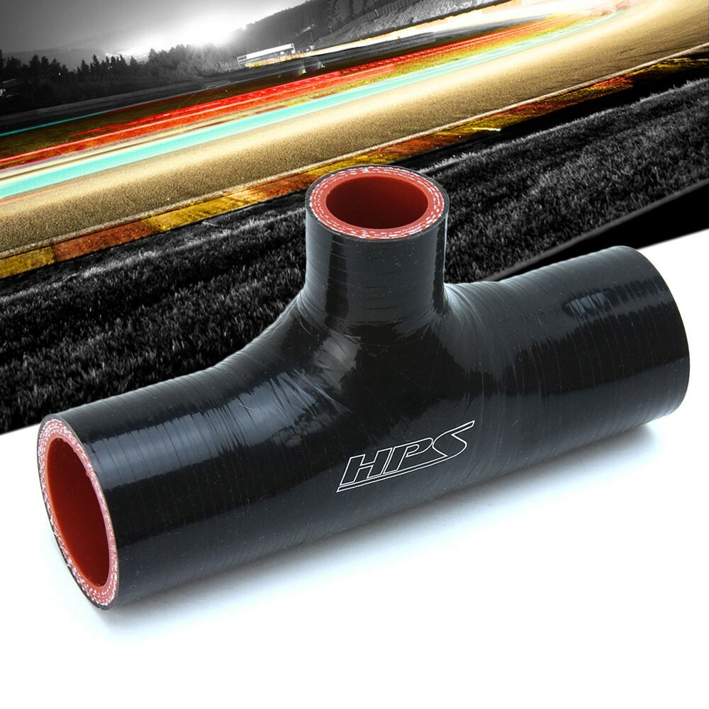 HPS 2.38" (60mm) ID Black Silicone Coupler Coolant T Shape Hose Tee ...
