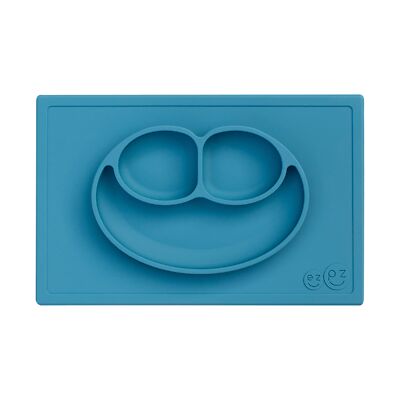 Happy Mat - 24 Months+ Blue - 100% Silicone Suction Plate with Built-in ...