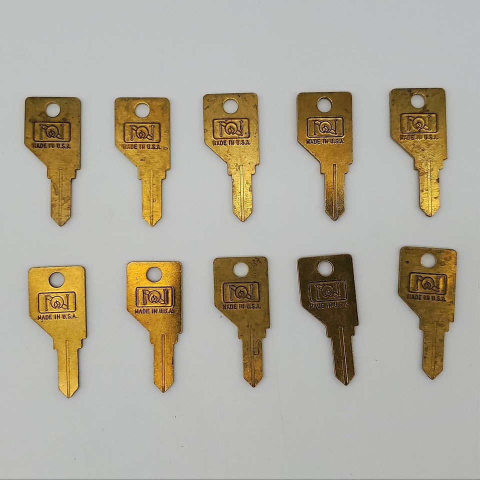 10x National P5661530120000J Key Blanks Brass Double Sided Pundra File ...