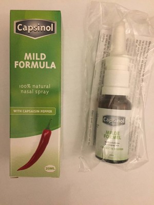 CAPSINOL Mild Formula 100% natural nasal spray based on capsicum pepper ...
