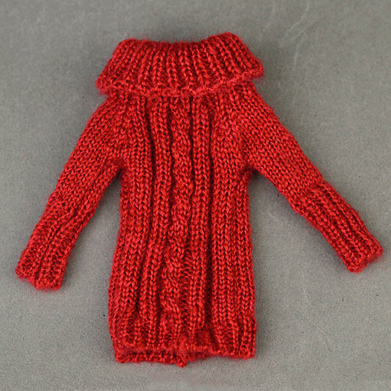 1/6 Accessories Knitted Handmade Sweater Top Coat Dress Clothes For 11. ...