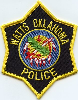 WATTS OKLAHOMA OK POLICE PATCH | eBay