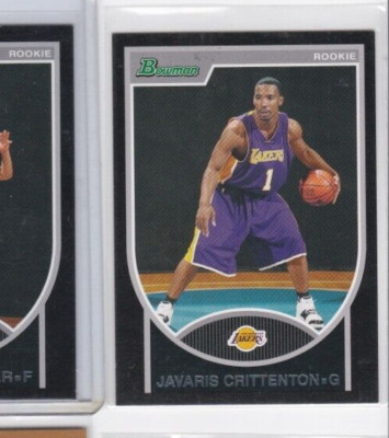 JAVARIS CRITTENTON 07-08 BOWMAN ROOKIE CARD-SERIAL #'D 2794/2999-GET IT ...