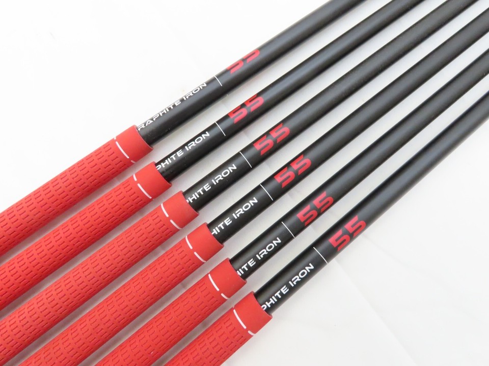 New KBS Graphite Iron 55 Senior Pullout Graphite Iron Shafts 5-PW .355 ...
