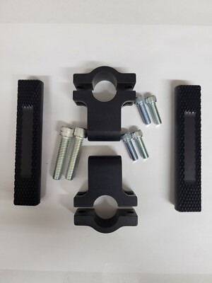 RACING GO KART BILLET HEEL REST KIT 1.0" TUBE BUMPER STUD ATTACH BLACK ...