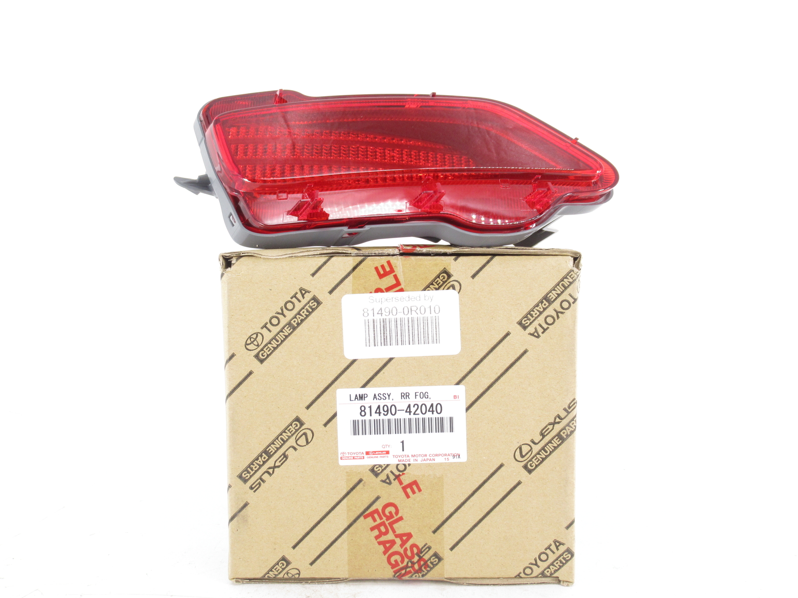 Genuine OEM Toyota 81490-0R010 Driver Rear Bumper Trim Reflector 2013 ...