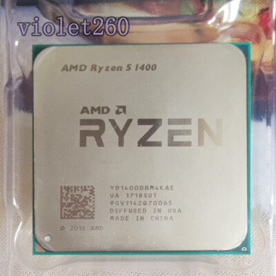 AMD Ryzen 5 1400 AM4 CPU Processor R5 1400 Quad Core 8T 3.2GHz Desktop ...