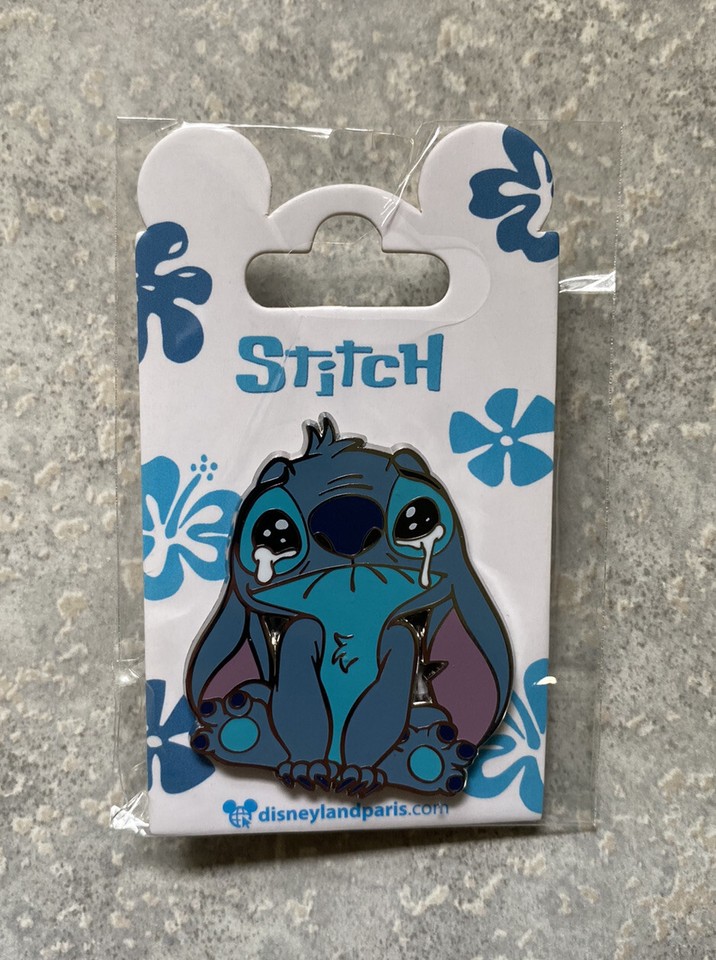 New Disney DLP DLRP Disneyland Paris Lilo And Stitch Sitting Crying Pin ...
