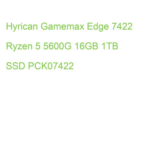 Hyrican Gamemax Edge 7422 Ryzen 5 5600G 16GB 1TB SSD PCK07422 ...