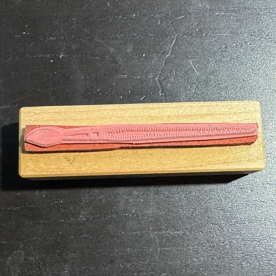 Stampa Barbara Slim Paint Brush Rubber Stamp 1987 Wood Mount RARE | eBay