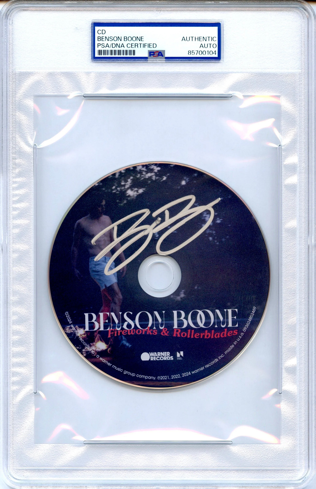 Benson Boone Signed Autographed CD "Fireworks & Rollerblades" PSA/DNA Authentica | eBay