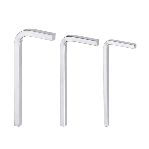 3pcs L-Shaped Square Head Wrenches Keys 3/4/5mm CR-V 4 Point Metric ...