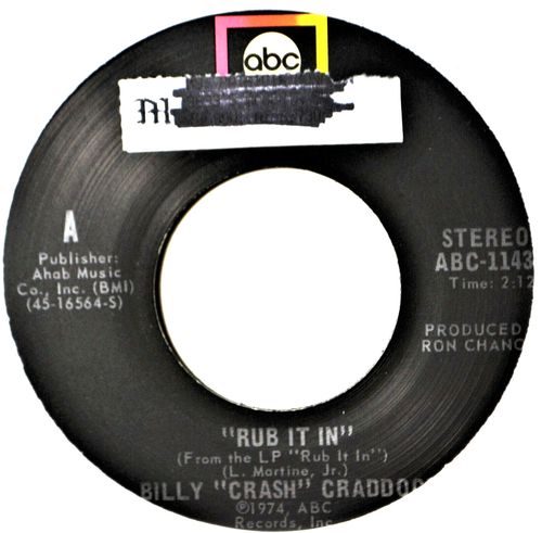 Billy Crash Craddock Rub It In Country EX 45 7" Vinyl XX -Check for ...